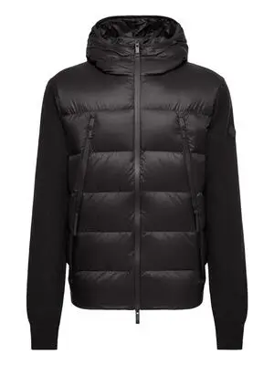 MONCLER Moncler Wool Padded Zip-Up Cardigan With Hood