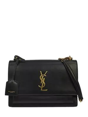 Saint Laurent Sunset Shoulder Bag - Black