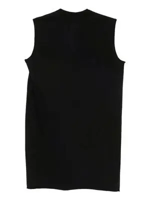 Rick Owens Crew Neck Sleeveless Tank Top - Black