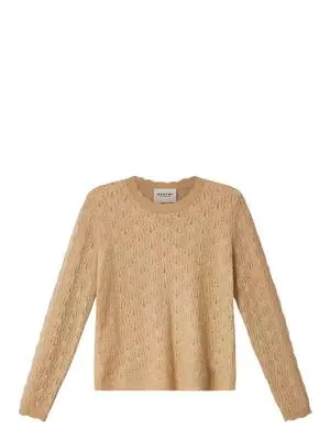 MARANT ETOILE Obeline Openwork Knit Sweater - Neutrals