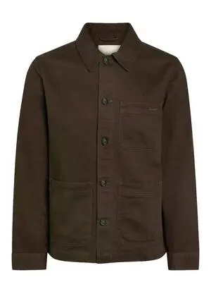 Gant Button-up Patch-pocket Shirt Jacket - Brown