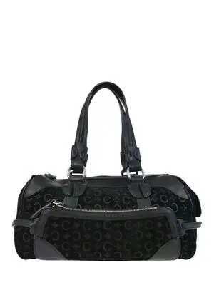 Celine Macadam Suede Travel Bag - Black