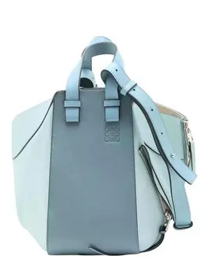 Loewe Small Bicolor Leather Hammock Satchel - Blue