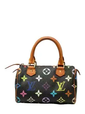 LOUIS VUITTON Monogram Multicolore Mini Speedy Hl Satchel - Black