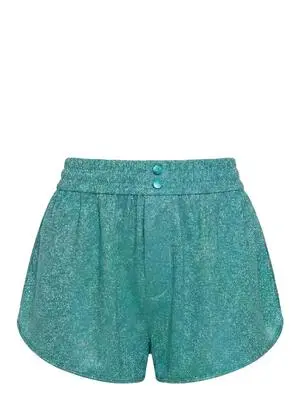 Oseree Lumière Elasticated-waist Shorts - Green