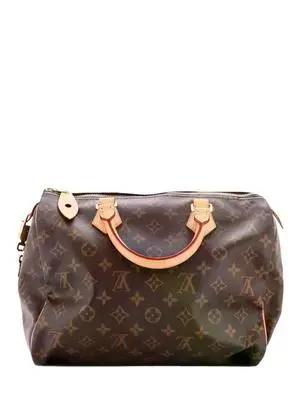 LOUIS VUITTON Monogram Canvas Speedy 30 Satchel - Brown