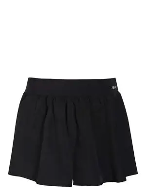 TALA Logo-print Flared Shorts - Black