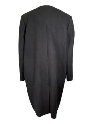 ISABEL MARANT VINTAGE Collarless Wool Coat - Black