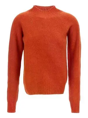 DRUMOHR Mock Neck Knitted Sweater - Orange