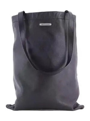 Saint Laurent Bold Leather Tote Bag - Black