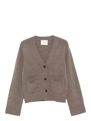 LISA YANG Danni V-neck Cardigan - Brown