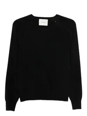 LISA YANG Lisa Yang Cambrie Cut-Out Raglan-Sleeve Sweater Black