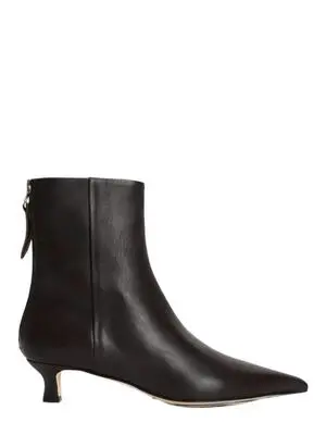 AeydĒ Zoe Pointed Toe Ankle Boots - Brown