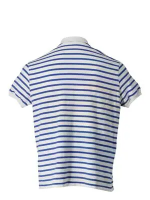 Saint Laurent Striped Polo Cotton T-shirt - Multicolour