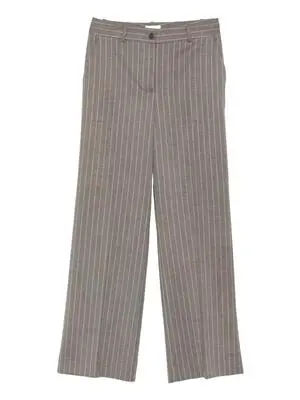 P.a.r.o.s.h Tailored Pinstripe Trousers - Grey