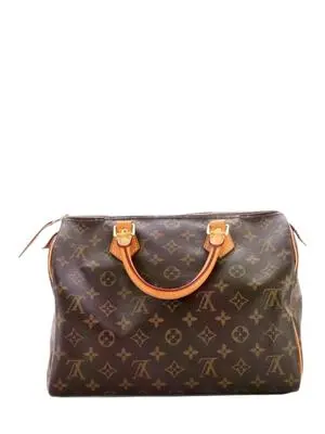 LOUIS VUITTON Speedy Monogram Canvas 30 Satchel - Brown