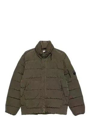 C.P. COMPANY Quilted Lens Detail Coat - Green