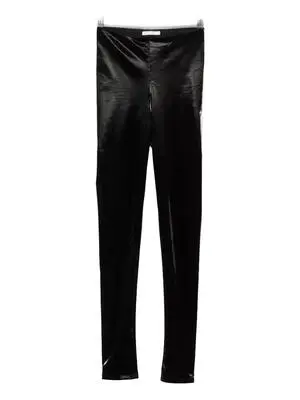 Patrizia Pepe Coated Leggings - Black