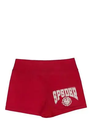 SP5DER Track And Field Bike Shorts - Red