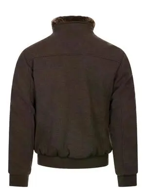 MOORER Bellati Mrw Zip-up Jacket - Brown