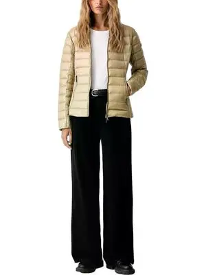 Armani Exchange Quilted Zip-up Hooded Jacket - Neutrals