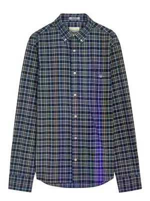Gant Check-pattern Button-down Shirt - Blue