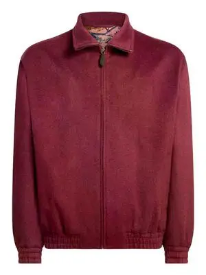 Etro Zip-up Stand Collar Jacket - Red