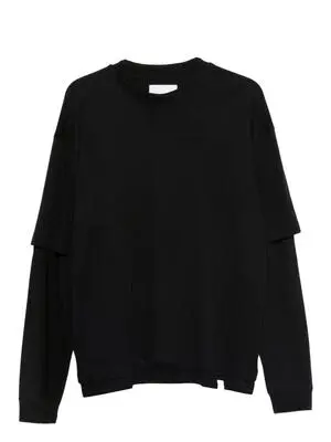 WOC Orange Layered Long-sleeve T-shirt - Black