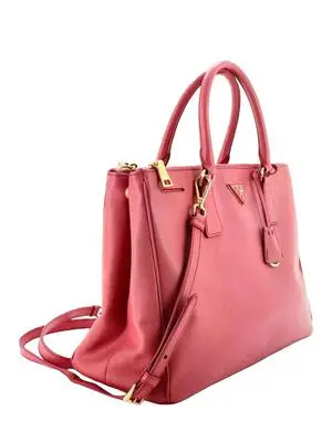 Prada Saffiano Leather Large Tote Bag - Pink