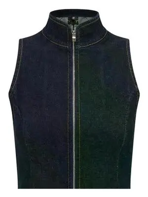 Amiri Zip-up Sleeveless Waistcoat - Blue