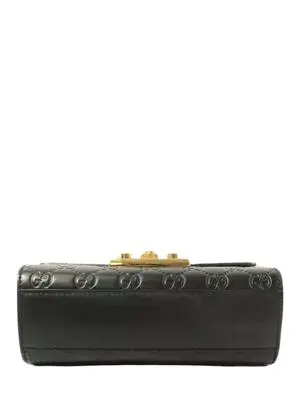 Gucci Small Padlock Gg Shoulder Bag - Black