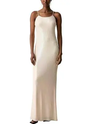 Patrizia Pepe Sequin-embellished Maxi Dress - Pink