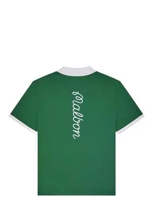 MALBON Barrio Logo-embroidered T-shirt - Green