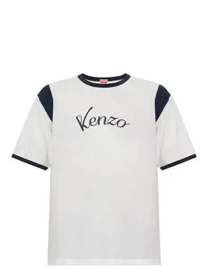 Kenzo Varsity Cotton T-shirt - Neutrals