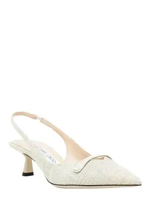 JIMMY CHOO Amita 45 Slingback Pumps - Neutrals