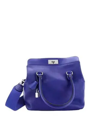 Hermès Toolbox Bag Evercolor 26 Satchel - Blue