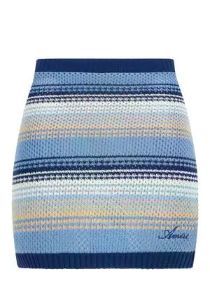 Amiri Striped Mini Skirt - Blue