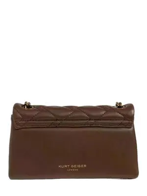 Kurt Geiger Kensington Quilted Leather Shoulder Bag - Brown