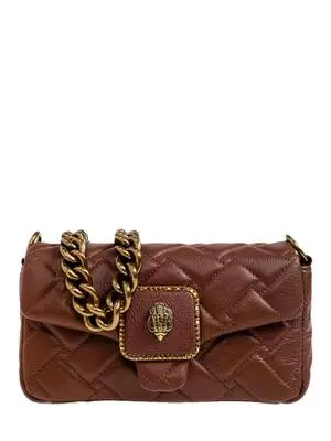 Kurt Geiger Mini Pimlico Quilted Leather Shoulder Bag - Brown
