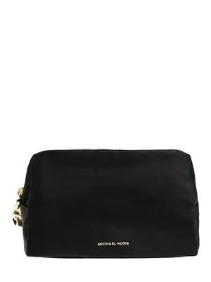Michael Kors Logo Plaque Cosmetic Bag - Black