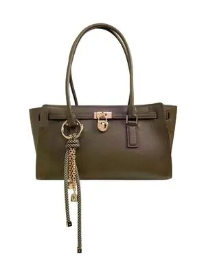 Michael Kors Hamilton Small Leather Shoulder Bag - Green
