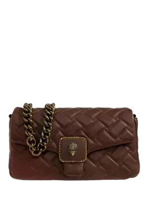 Kurt Geiger Pimlico Quilted Leather Shoulder Bag - Brown