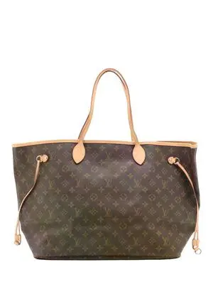 LOUIS VUITTON 2009 Monogram Neverfull Gm Tote Bag - Brown
