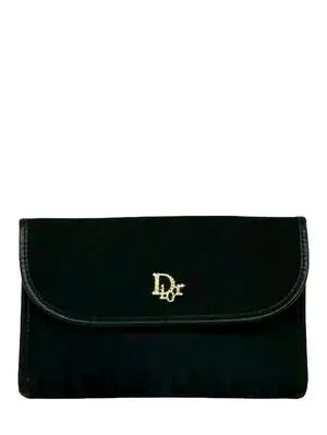 Dior Trotter Canvas Shoulder Bag - Black