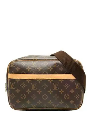 LOUIS VUITTON Monogram Reporter Pm Crossbody Bag - Brown