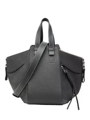 Loewe Small Leather Hammock Satchel - Grey