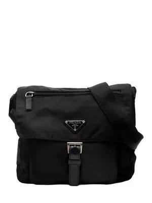 Prada Tessuto Messenger Bag - Black
