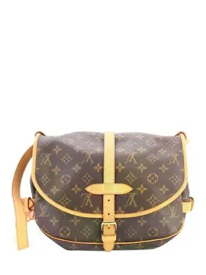 LOUIS VUITTON Saumur Monogram Canvas 30 Crossbody Bag - Brown