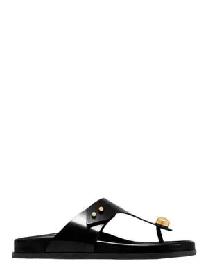 VANDA NOVAK Diuna Stud-embellished Sandals - Black