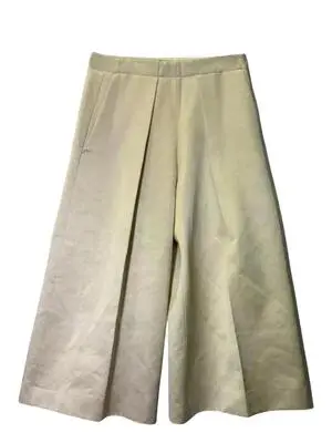 JOSEPH Nixie Duchess Wide-leg Cotton Trousers - White